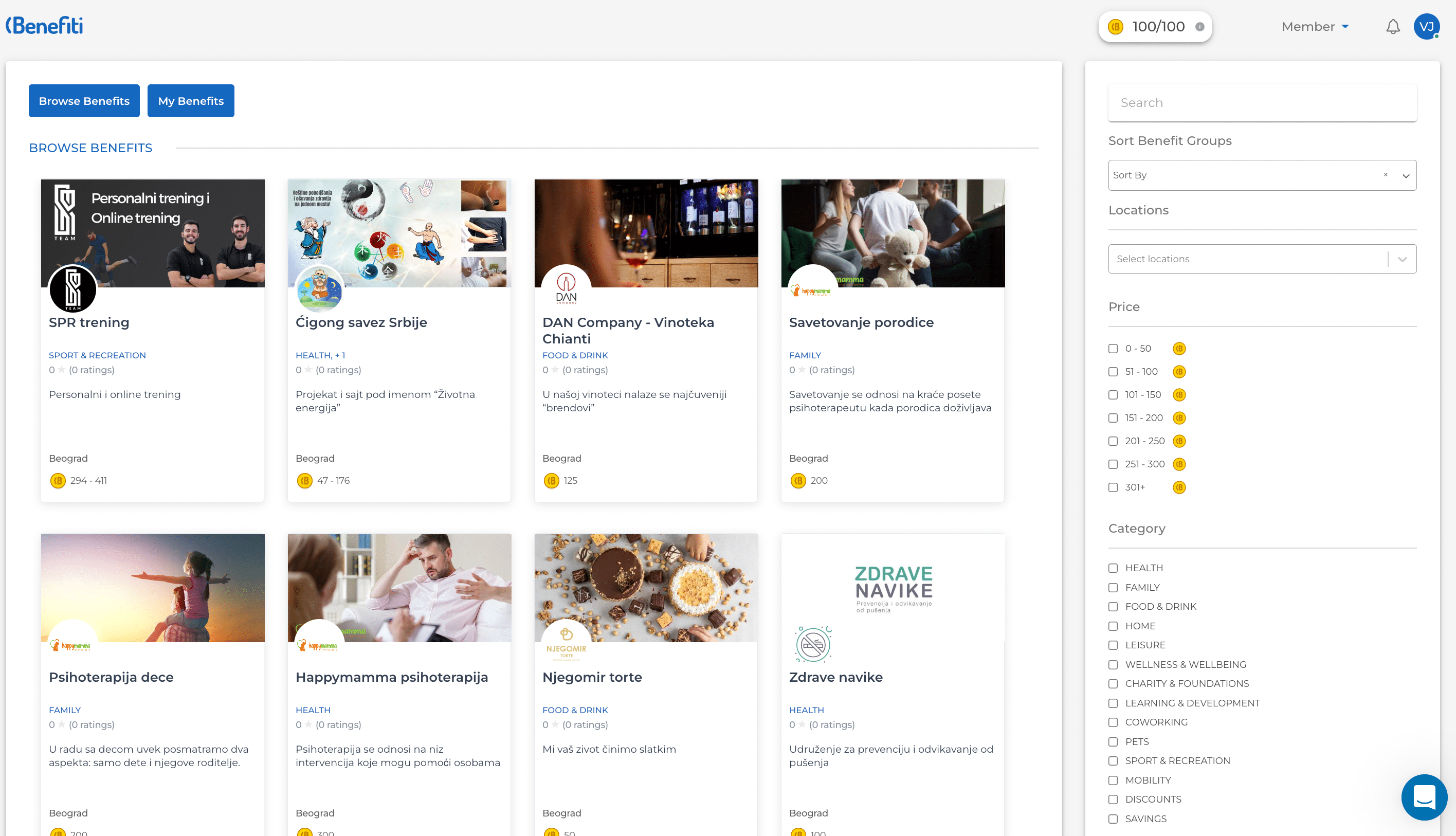 Benefiti — Prema željama zaposlenih